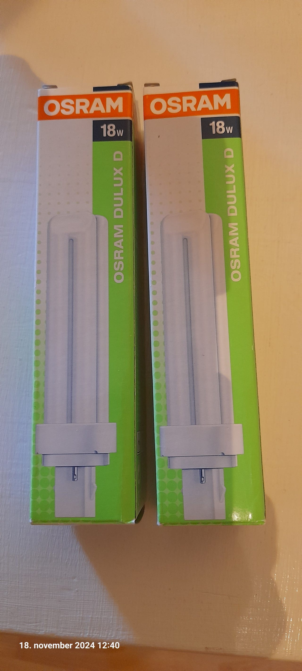 2 NYE OSRAM DULUX D 18W/830 | FINN-torget