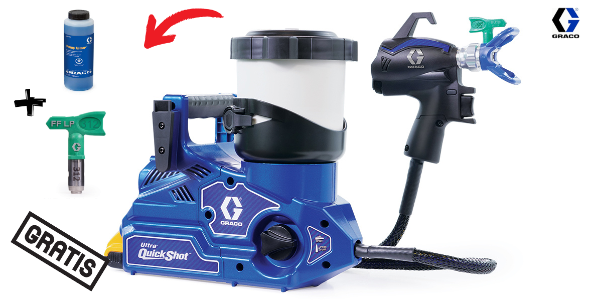 GRACO Ultra QuickShot + GRATIS --Dyse 312 + 1L Pomp Armor | FINN-torget