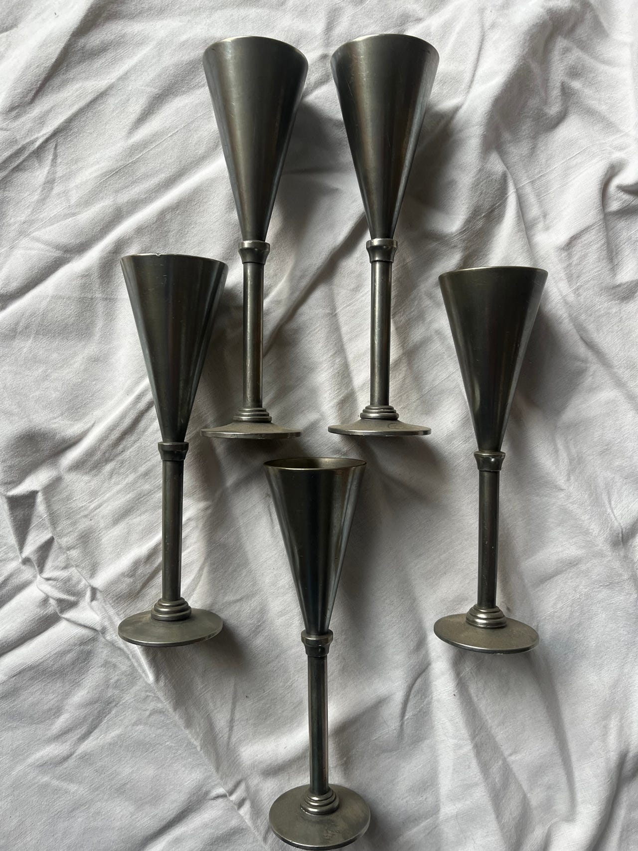 Nedsatt; Drammeglass i tinn fra Hafstad | FINN-torget