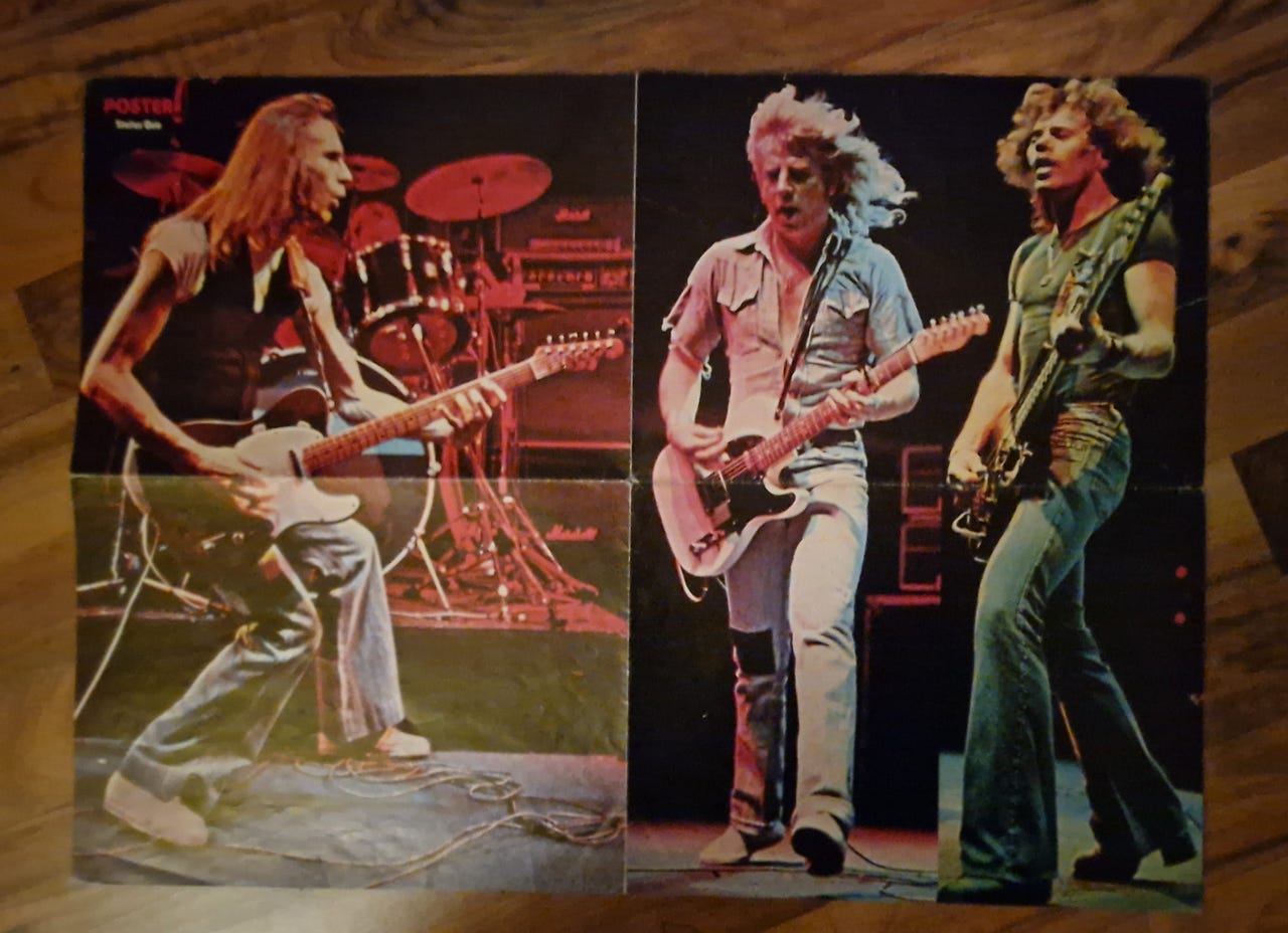 Status Quo/Bay City Rollers + Harpo poster | FINN-torget