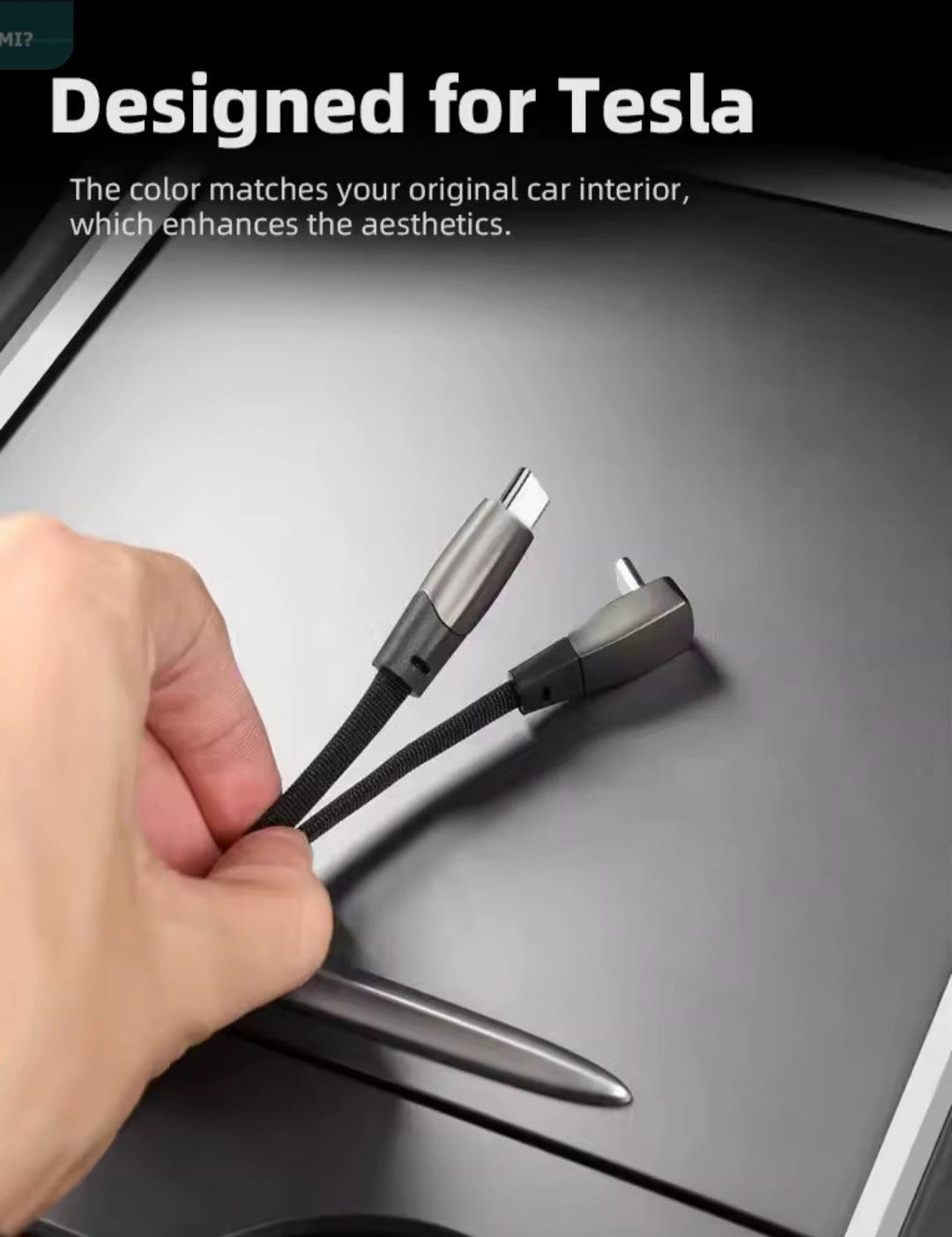 Tesla Usb C Kabel L formet kobling | FINN-torget