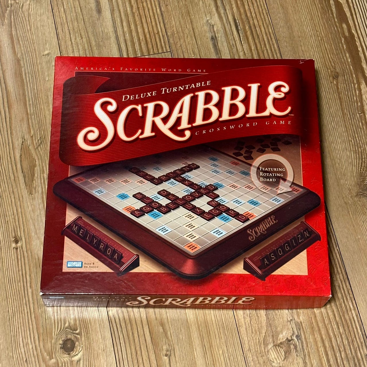 Scrabble DELUXE Turntable Crossword Board Game (Hasbro 2001) | FINN-torget