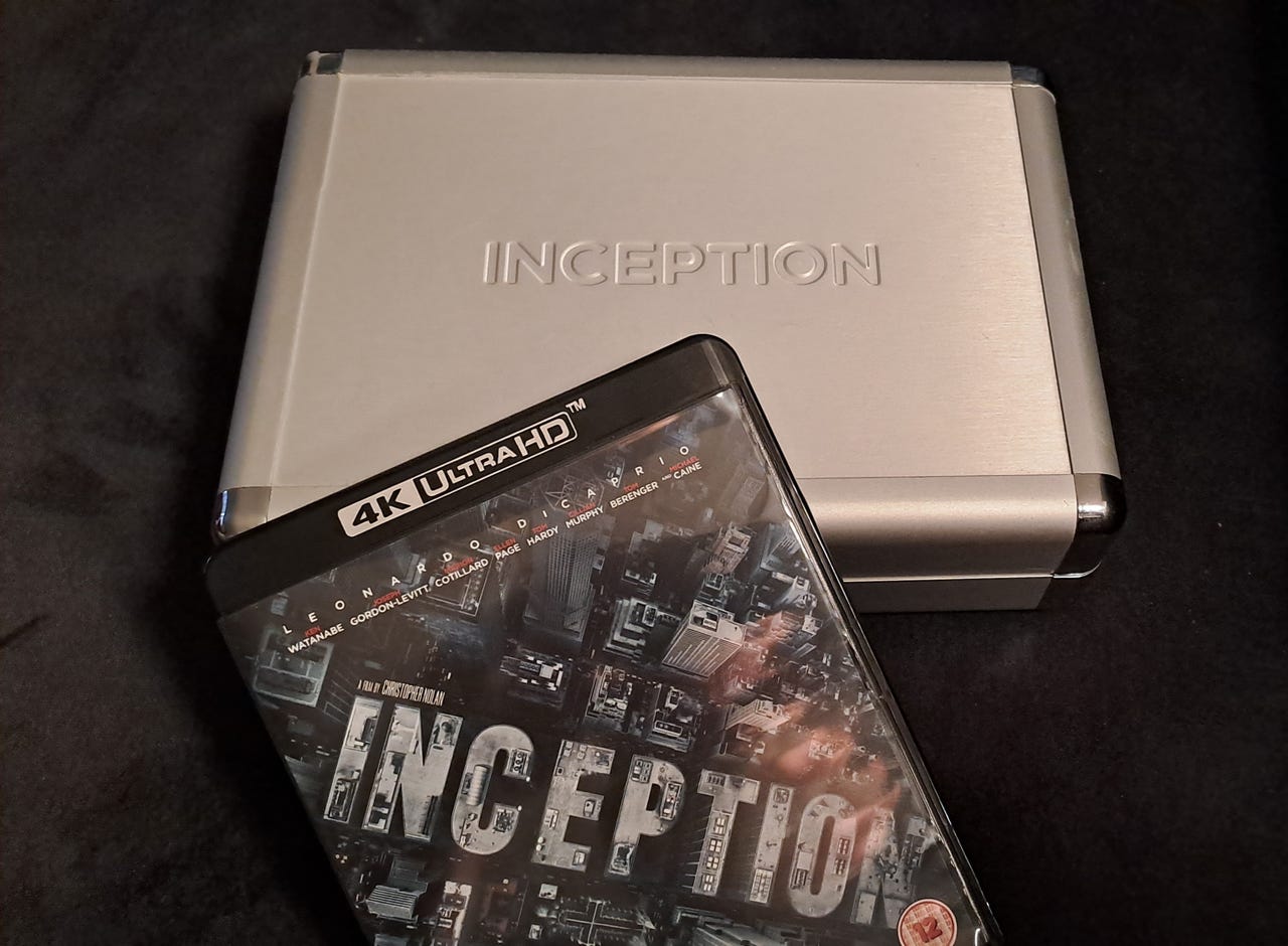 Inception 4K UHD Blu-Ray med "Portable Somnacin IntraVenous Device ...