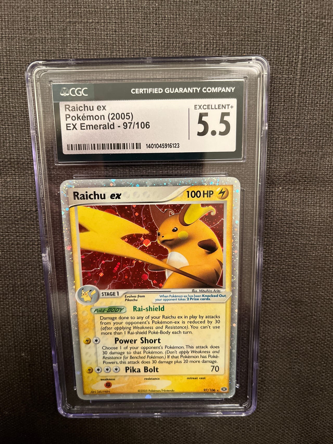 Pokemon kort. Raichu ex selges fra ex Emerald | FINN-torget