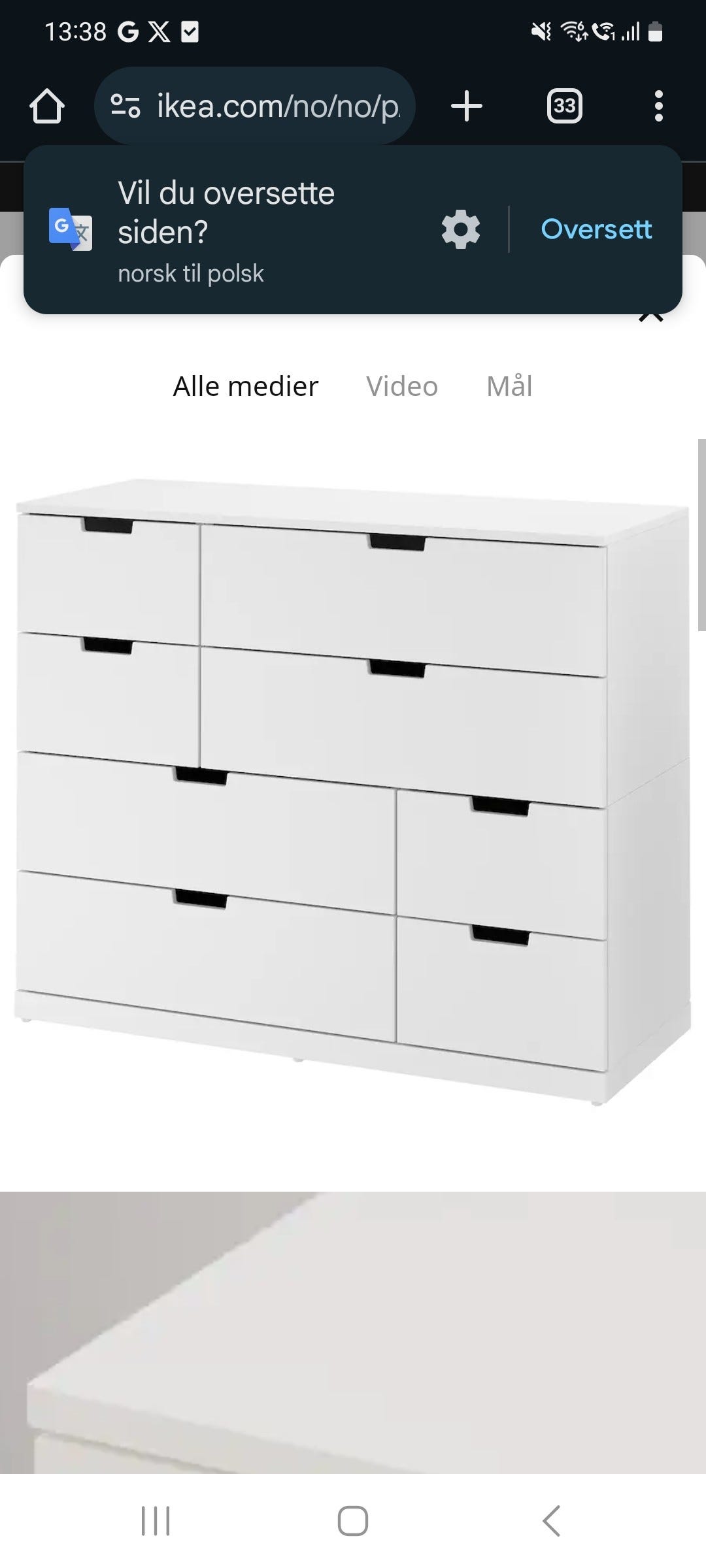 Kommode Nordli ikea RESERVERT | FINN-torget