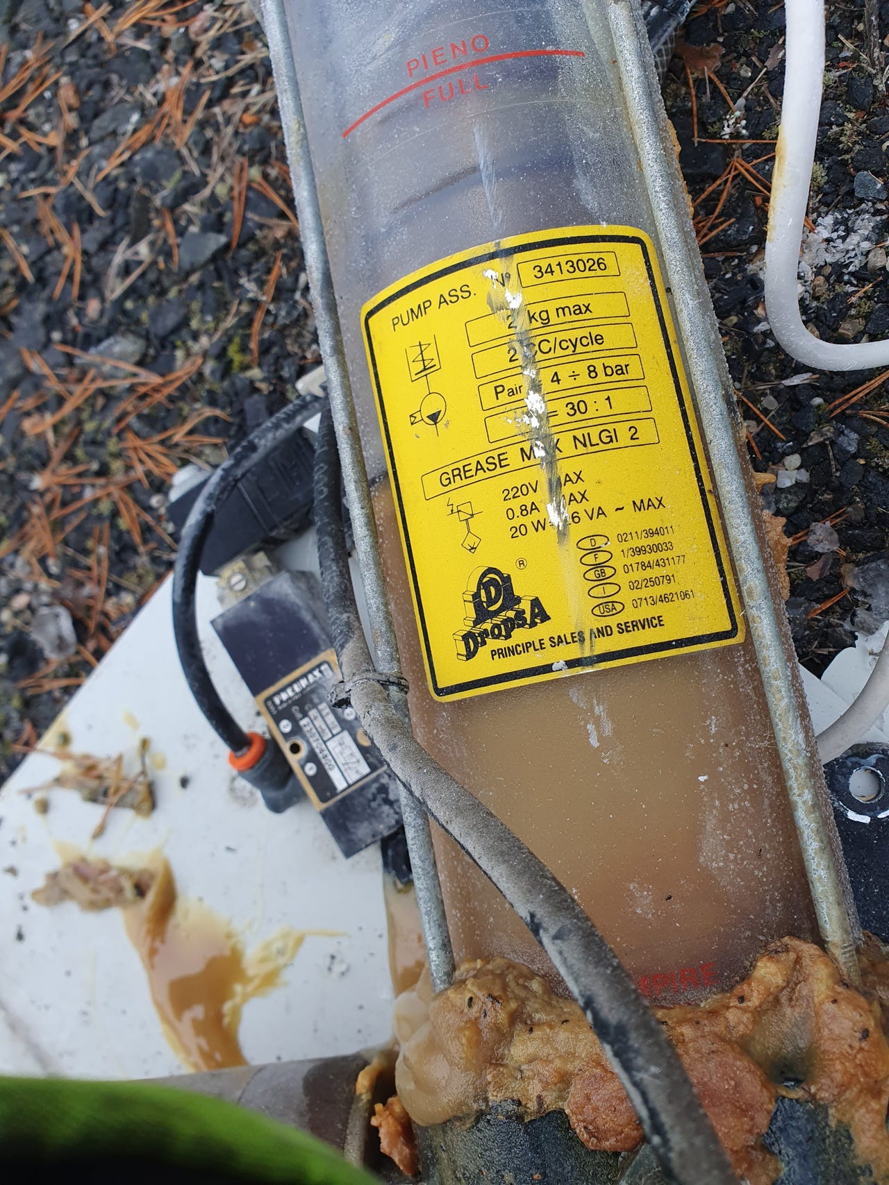 Sentralsmøring pneumatisk fettpresse fett smør fettpumpe | FINN-torget