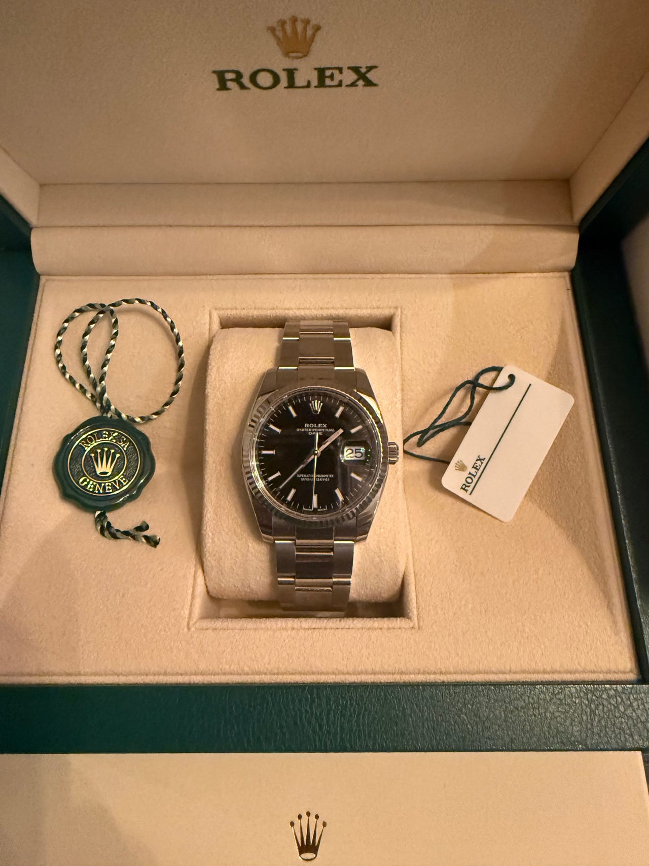 Rolex Oyster Perpetual Date 34mm, dicontinued. | FINN-torget