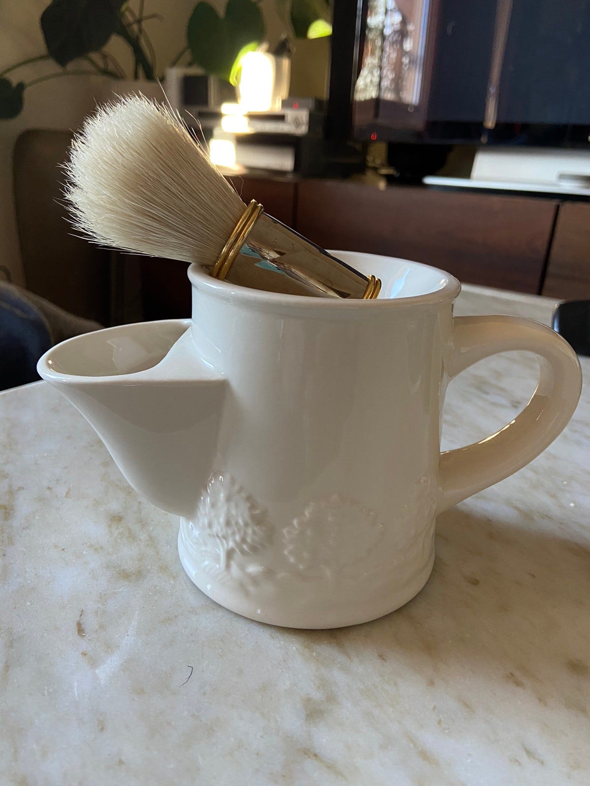 MASON’S CREAM Patent Ironstone Crabtree & Evelyn Shaving Mug -Trees ...