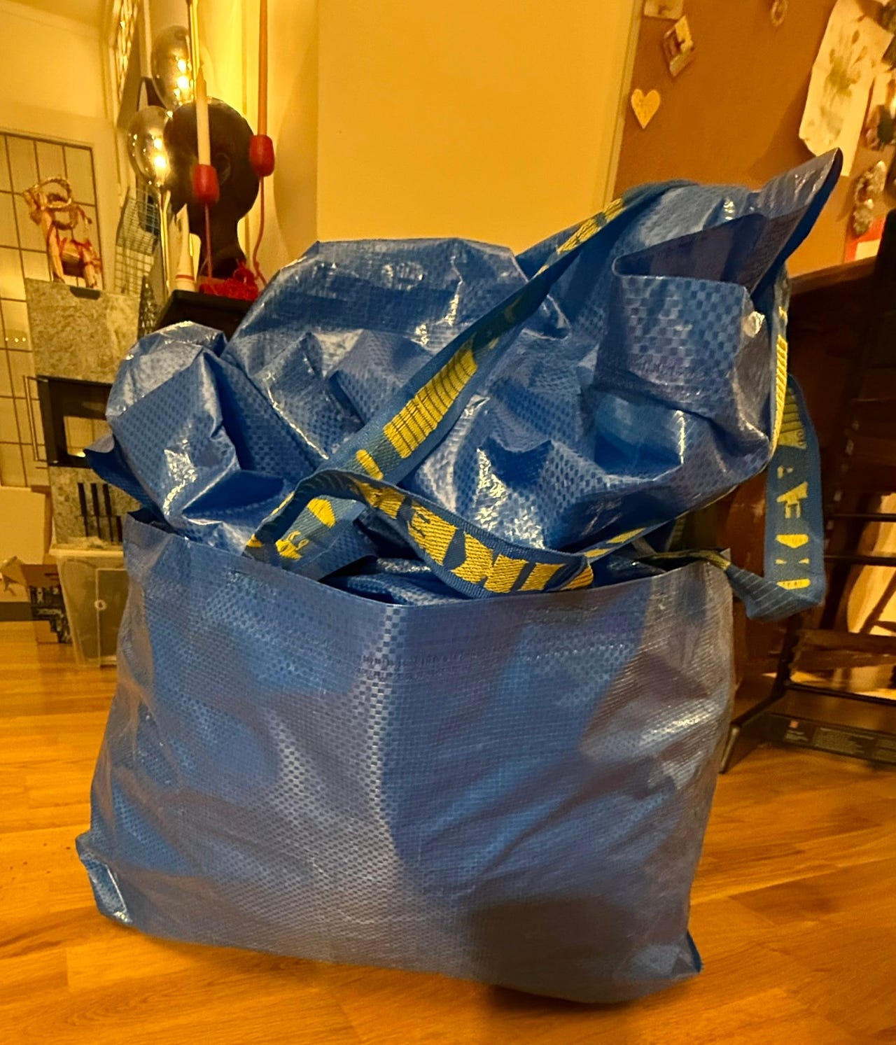 14 stk blå IKEA-poser (Frakta bag) | FINN-torget
