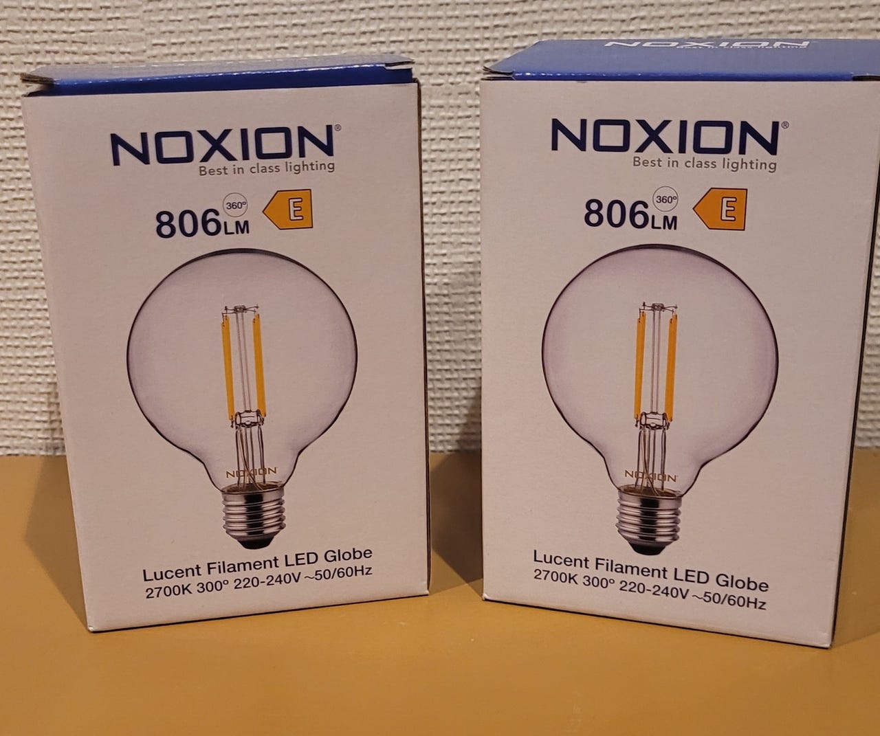 2 stk Noxion Led E27, 806 lm 2700K | FINN-torget
