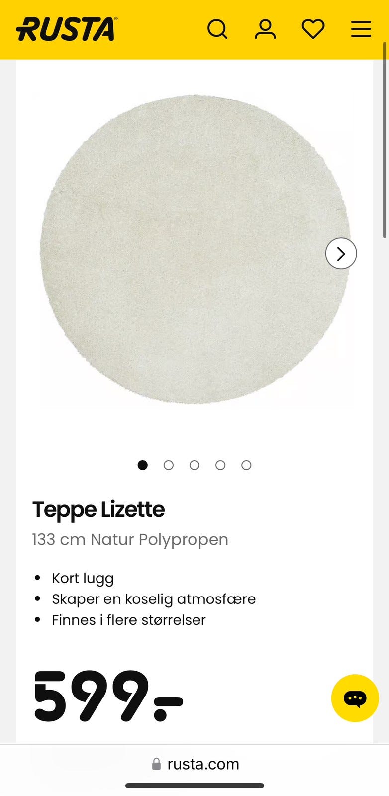 Rusta Lizette teppe | FINN-torget