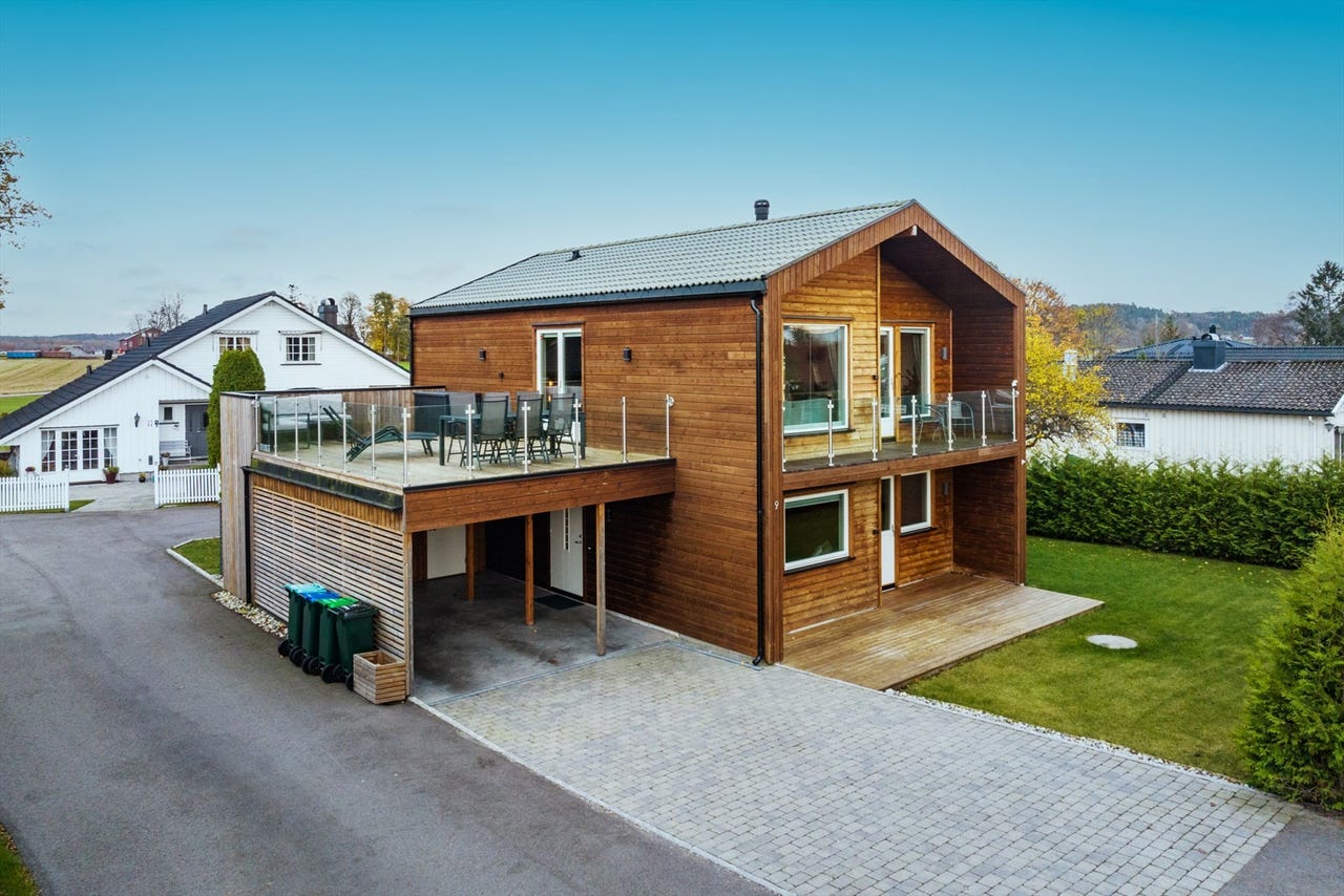 Innholdsrik og moderne familiebolig med 4 soverom, beliggende i et ...