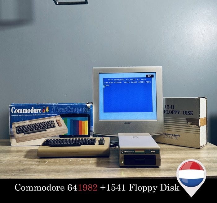 Commodore 64 + 1541 Floppy Disk BOXED - Datamaskin (2) - I original ...