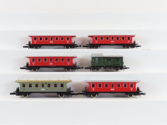 Märklin Z - 8701/8609/8739 - Modelltog godsvogn (7) - 5 To-akslede ...