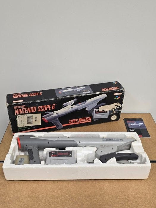 Nintendo - Snes - Super Rare Big Box Scope 6 Edition FAH +Extremely ...