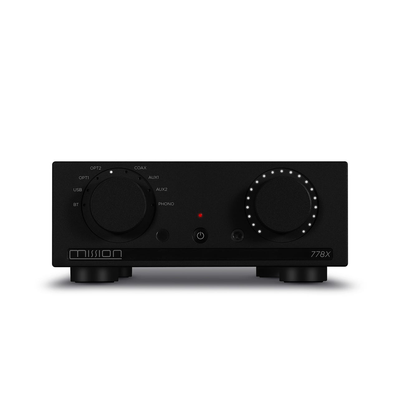 Mission 778X, forsterker, svart 2x45 watt, MM RIAA-trinn, Bluetooth ...