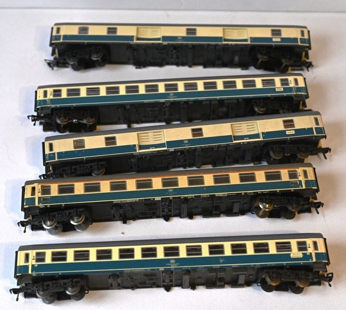 Fleischmann H0 - 5190 - 5191 - 5199 - Modelltog passasjervogn (5) - DB ...