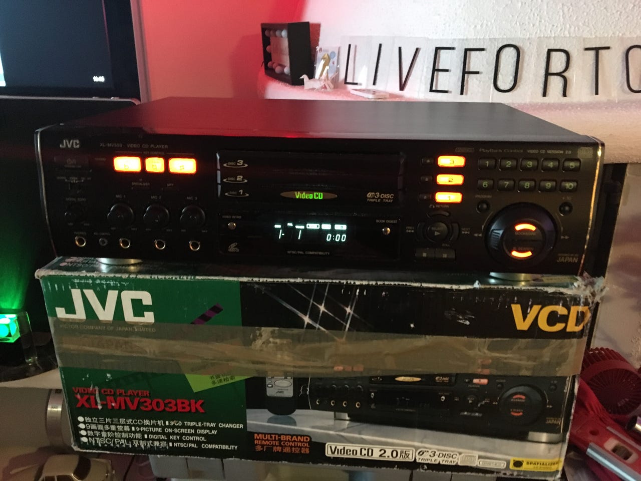 som ny prof JVC VIDEO CD PLAYER original JAPAN merke med original ...