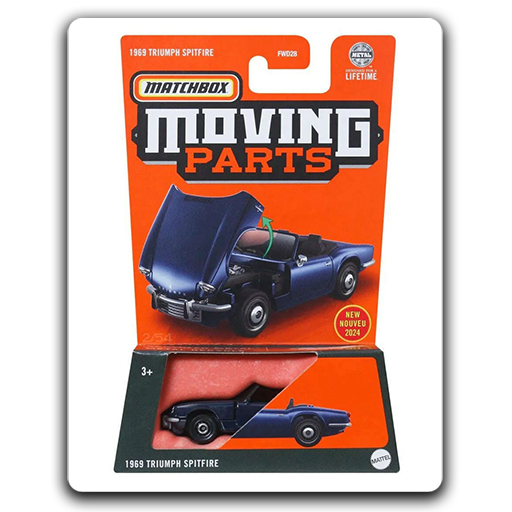 Matchbox 1969 Triumph Spitfire (Moving Parts 2024), HVM88 | FINN-torget