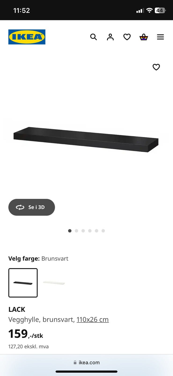 2 stk IKEA lack hyller | FINN-torget