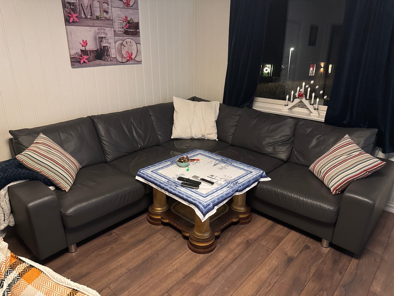 Stressless skinnsofa hjørne/vinkel sofa | FINN-torget