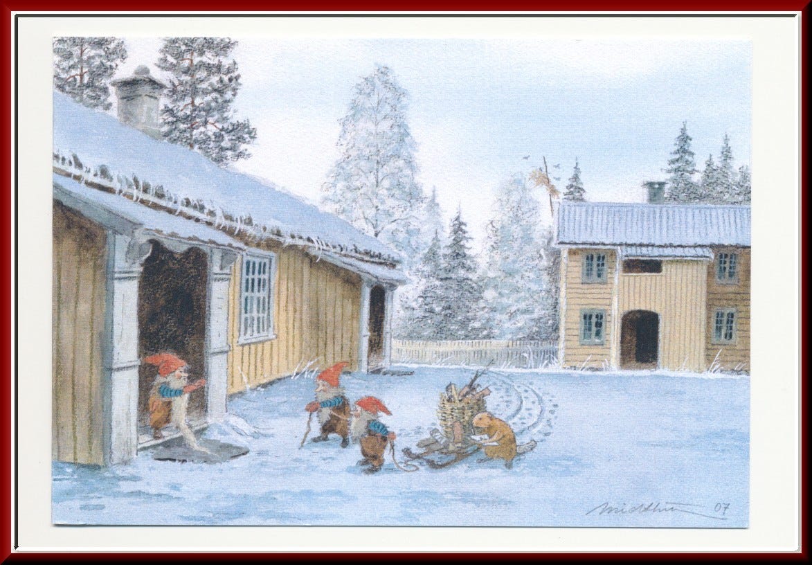 ** KJELL E. MIDTHUN Dobbeltkort 17 x 12 cm. ** REF. QXL531 | FINN-torget