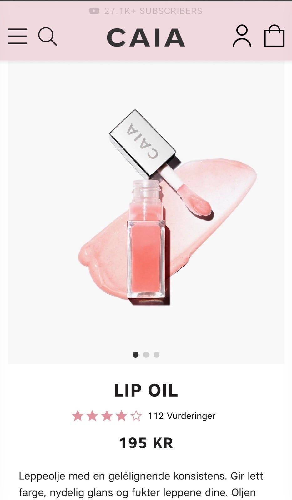 Caia lip oil (ubrukt) | FINN-torget