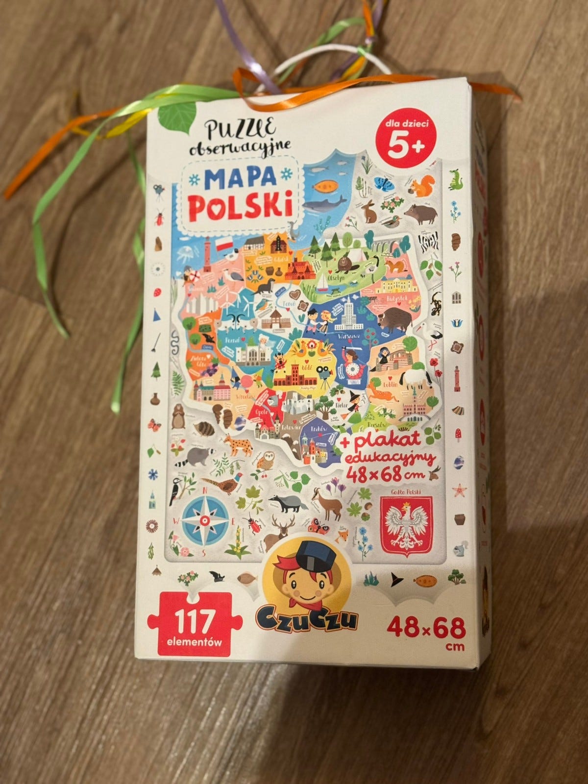 Uåpnet puslespill – Kart over Polen, 117 brikker (5+) polska | FINN-torget