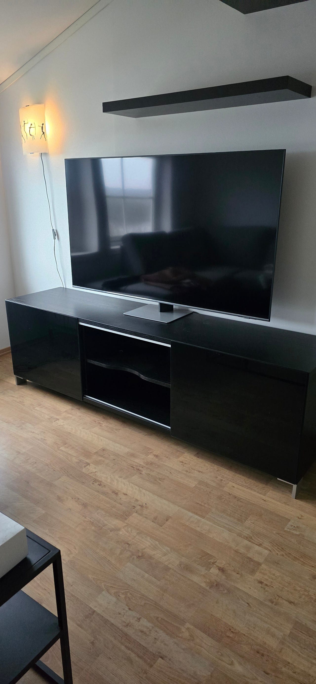 TV Benk 180x95x43, sort | FINN-torget
