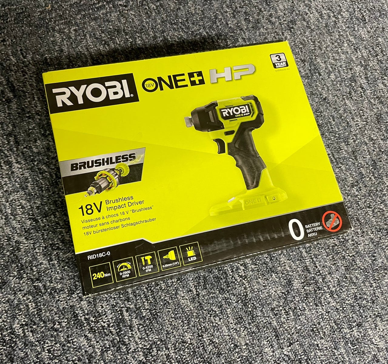 Ryobi ONE+ Slagskrutrekker RID18C-0 | FINN-torget