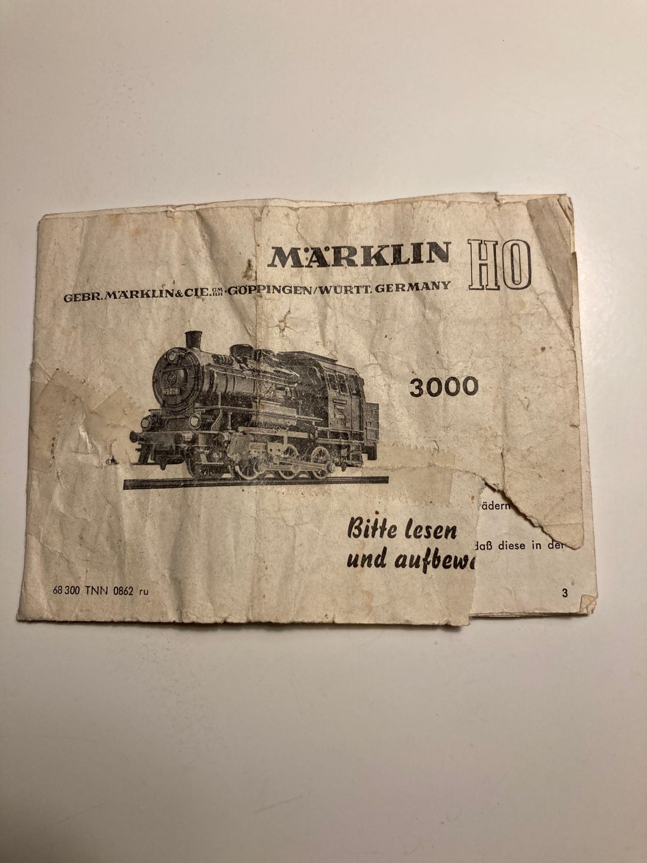 MARKLIN HO. 3000 BRUKSANVISNING. KR. 50- | FINN-torget