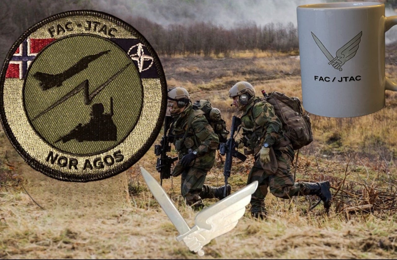 Kvalifiseringstegn FAC, tøymerke FAC - JTAC og krus selges | FINN-torget