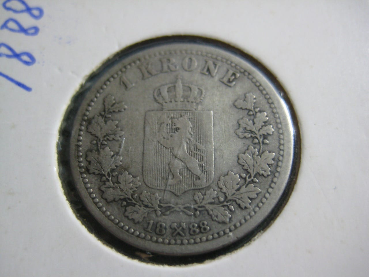 1 Kr 1888 Oscar II sølv | FINN-torget