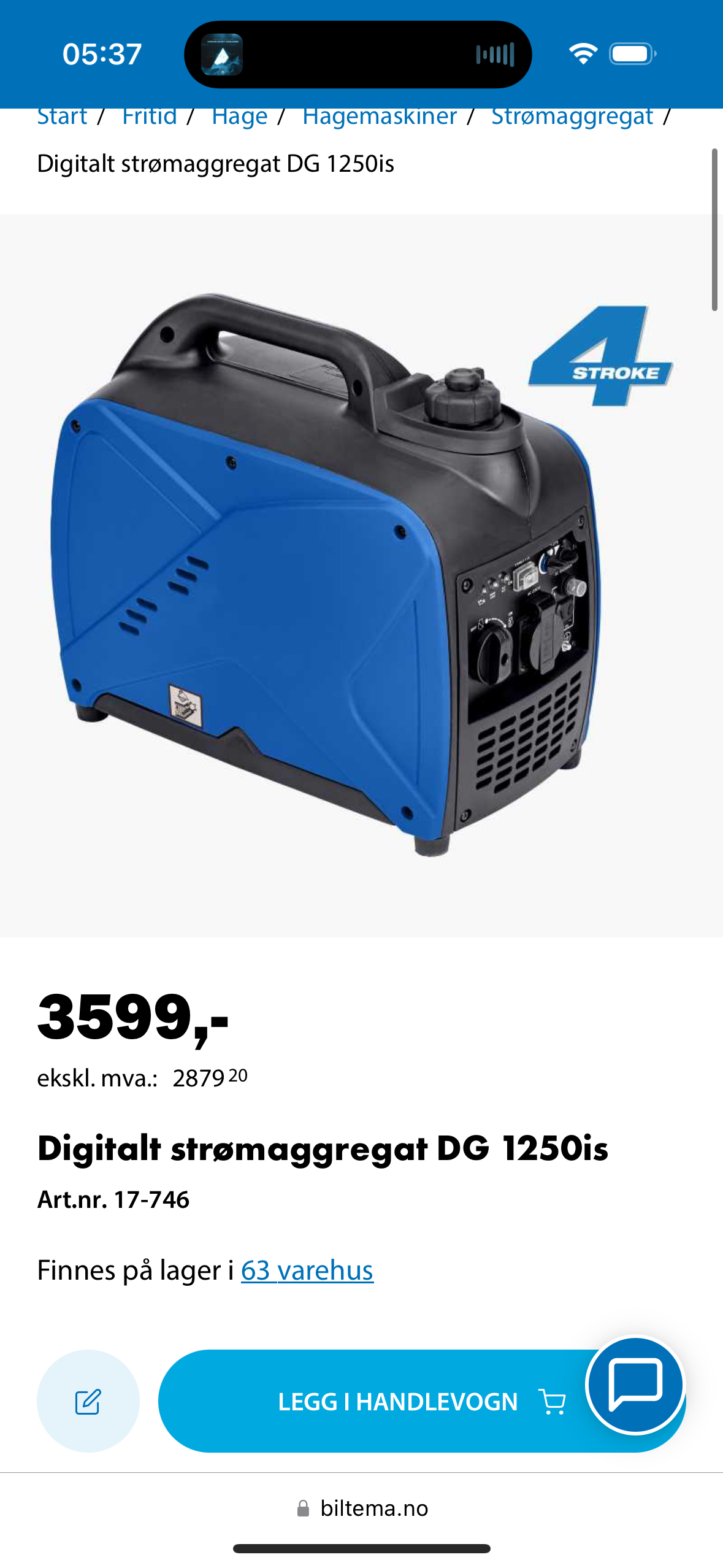 Biltema aggregat | FINN-torget