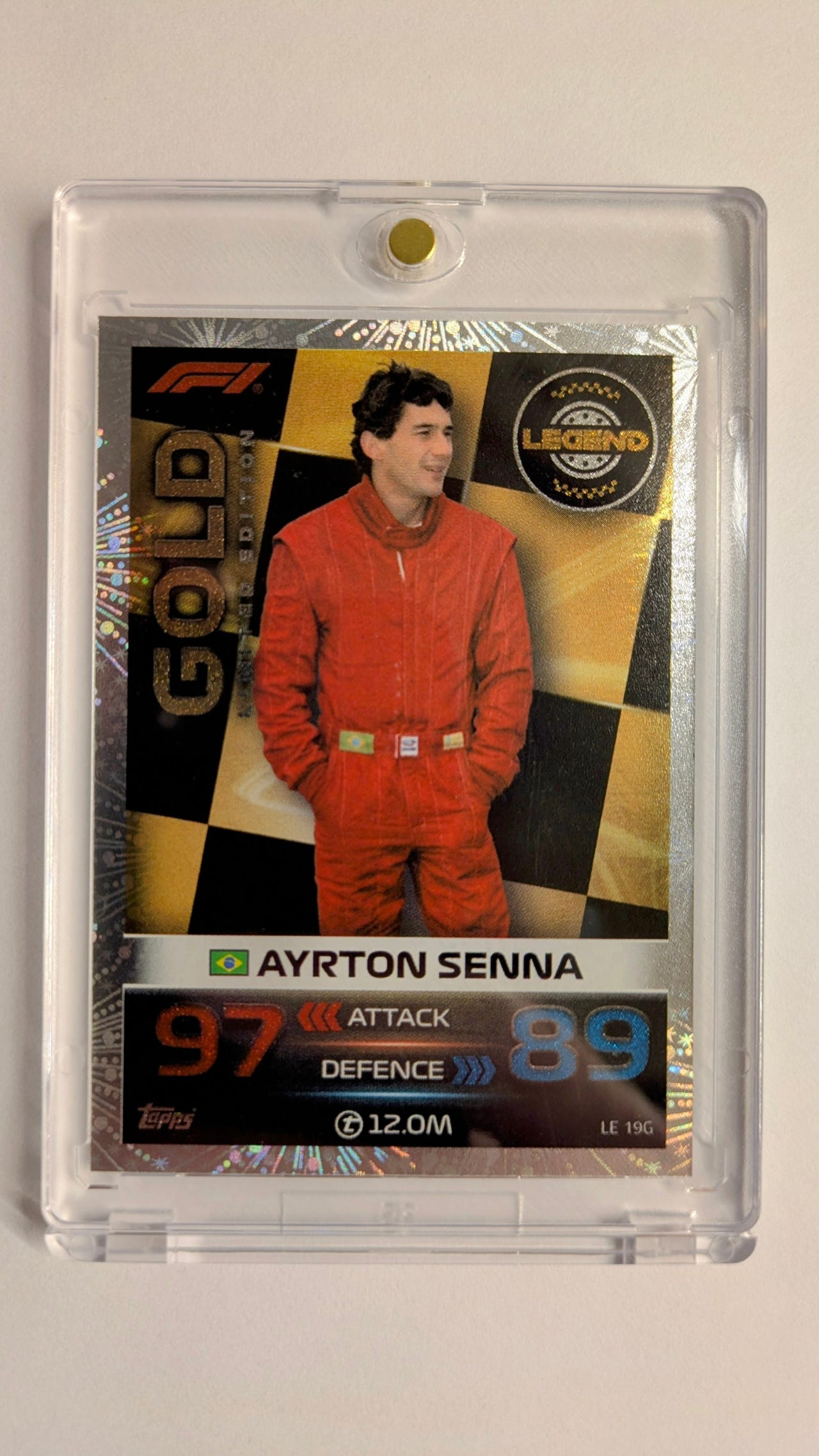 Topps F1 Ayrton Senna Gold Limited Edition Legend LE19G | FINN-torget