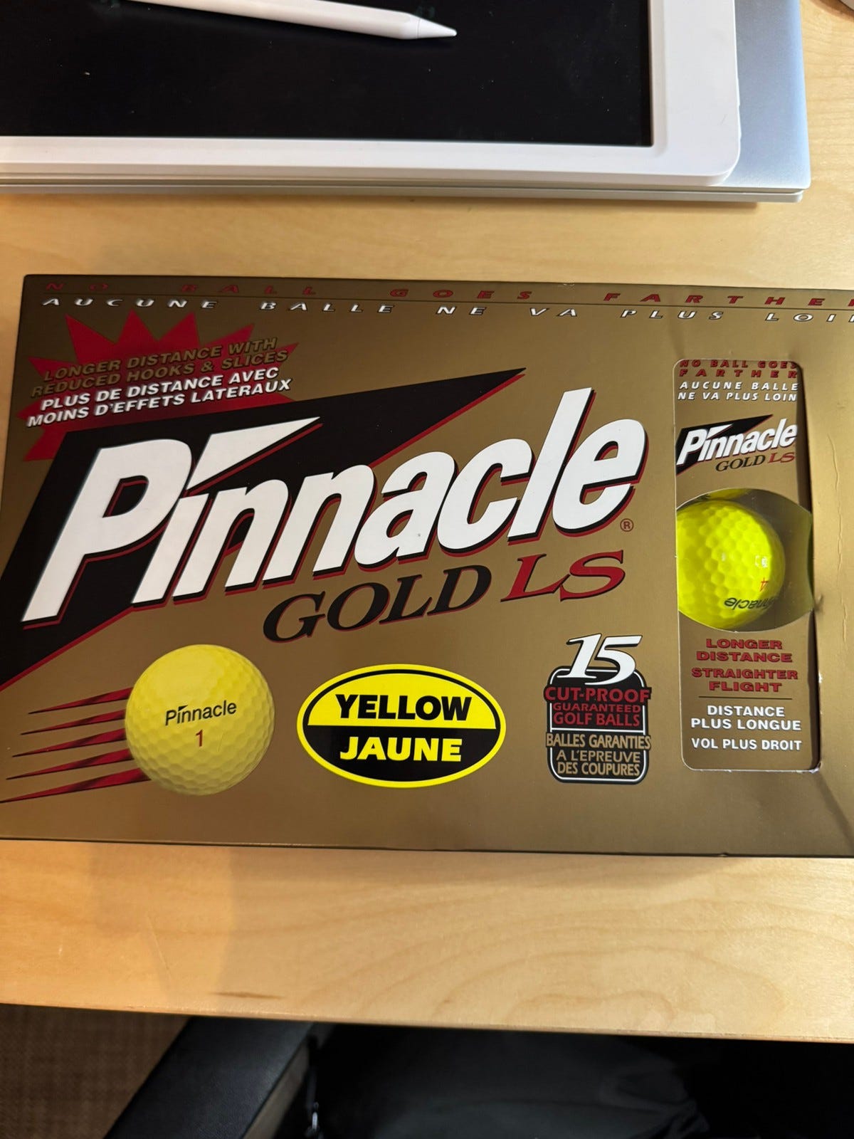 Golfballer Pinnacle nye i gaveeske | FINN-torget