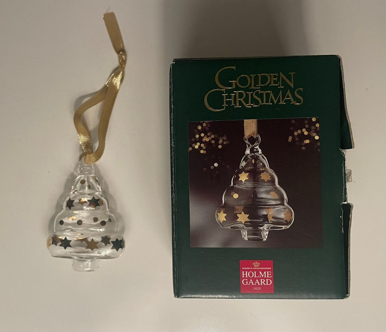 Vintage Holmegaard glass juletre i flott stand🎄🔔 Utgått av produksjon ...