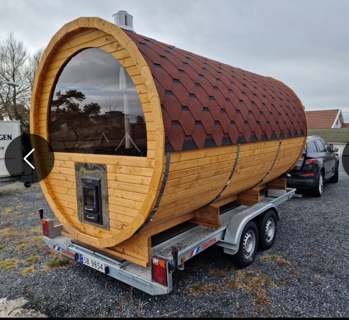 STOR FLOTT BADSTUE PÅ HENGER TIL UTLEIE | FINN-torget