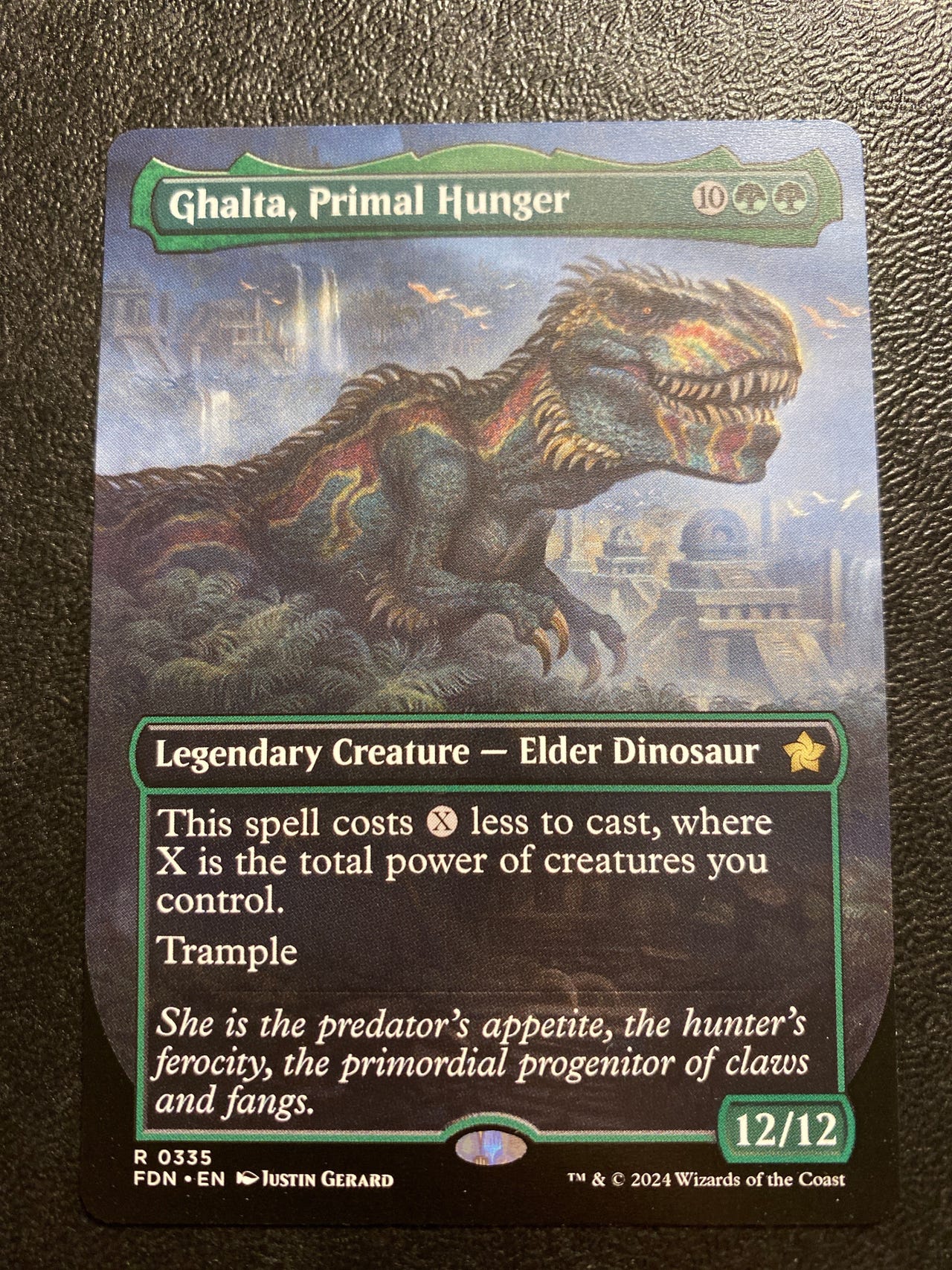 Ghalta, primal hunger rare borderless Magic the gathering samlekort ...