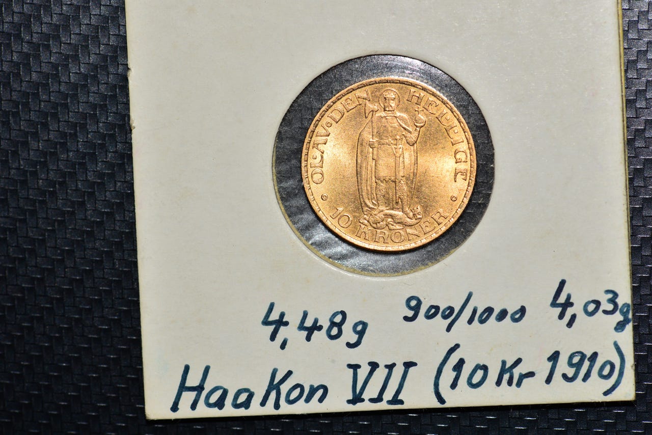10 kr. gullmynt Norge Haakon 1910. | FINN-torget