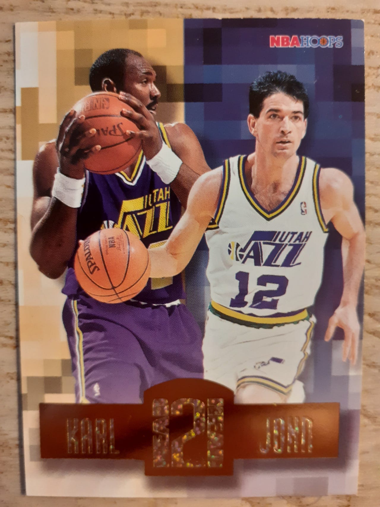 Karl Malone John Stockton basketballkort - Head 2 Head - SkyBox 1996 ...