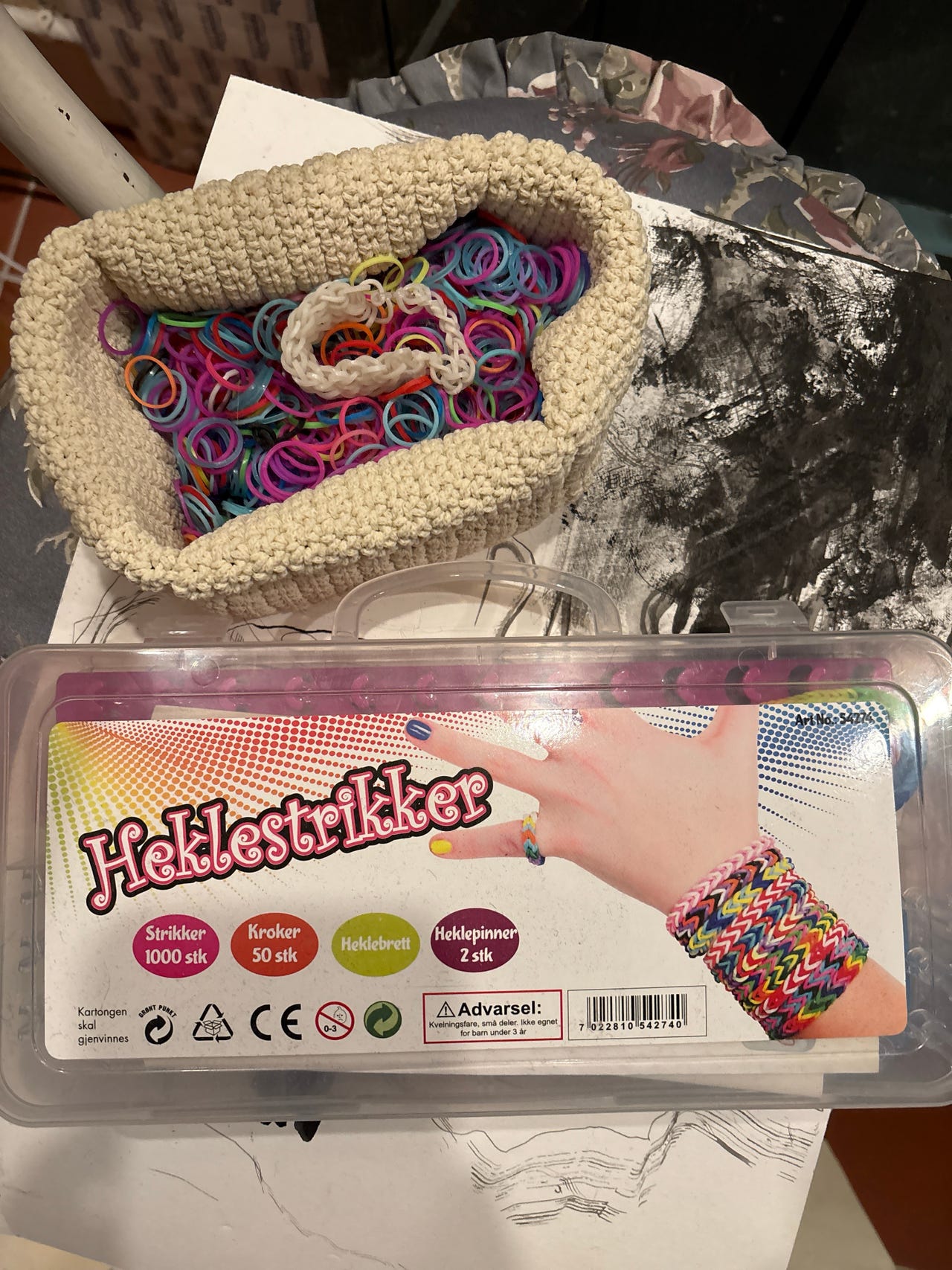 Loom bands heklestrikker til barn! | FINN-torget