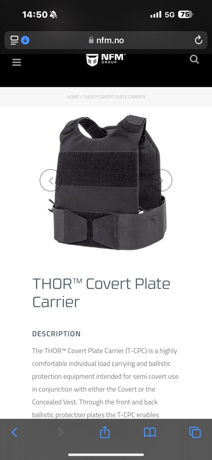 NFM THOR Covert Plate Carrier | FINN-torget