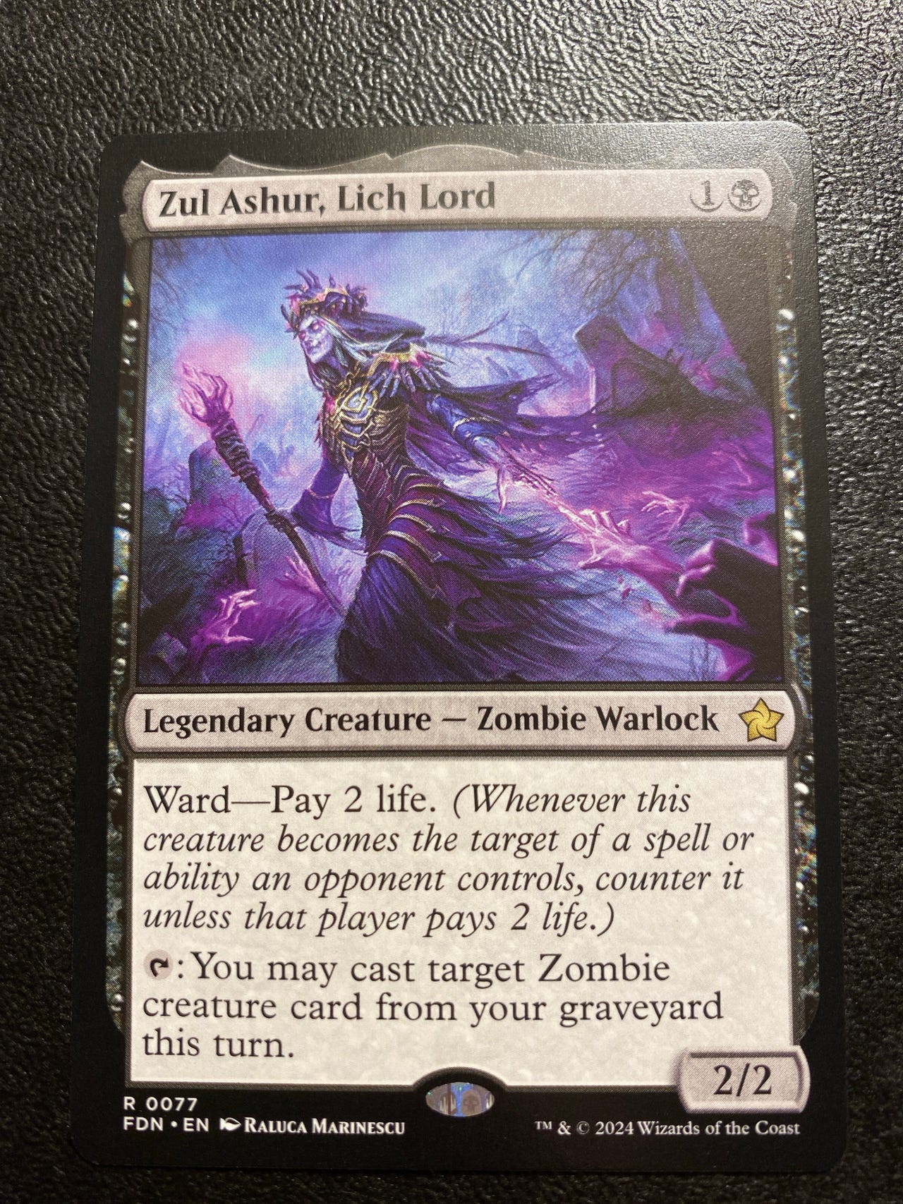 Zul Ashur, Lich lord rare Magic the gathering samlekort | FINN-torget