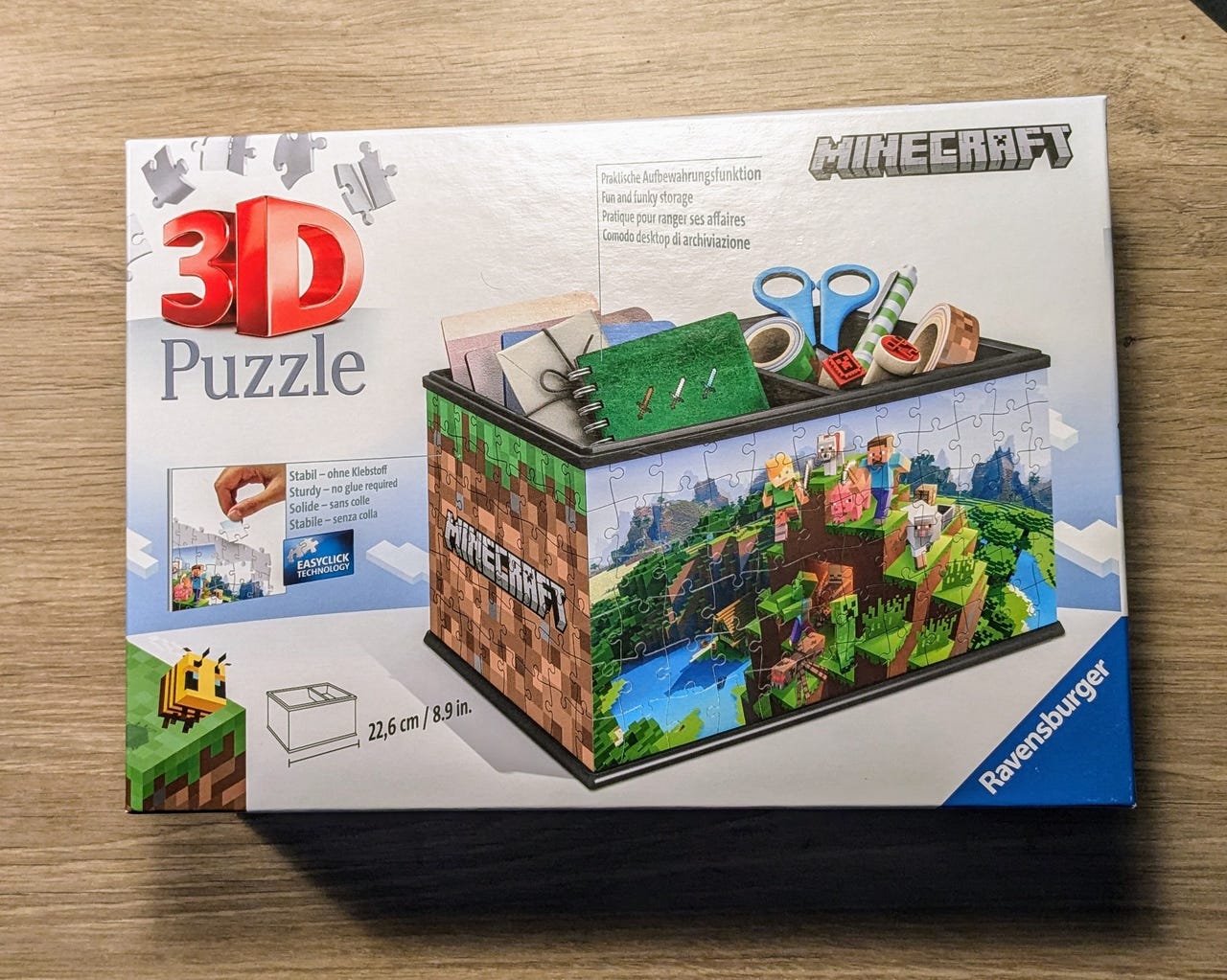 Minecraft 3D puzzle. Ny men åpent | FINN-torget