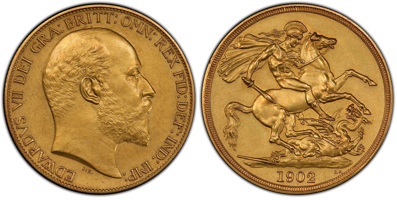 England 2 Pounds 1902 PR64 Proof Matte | FINN-torget