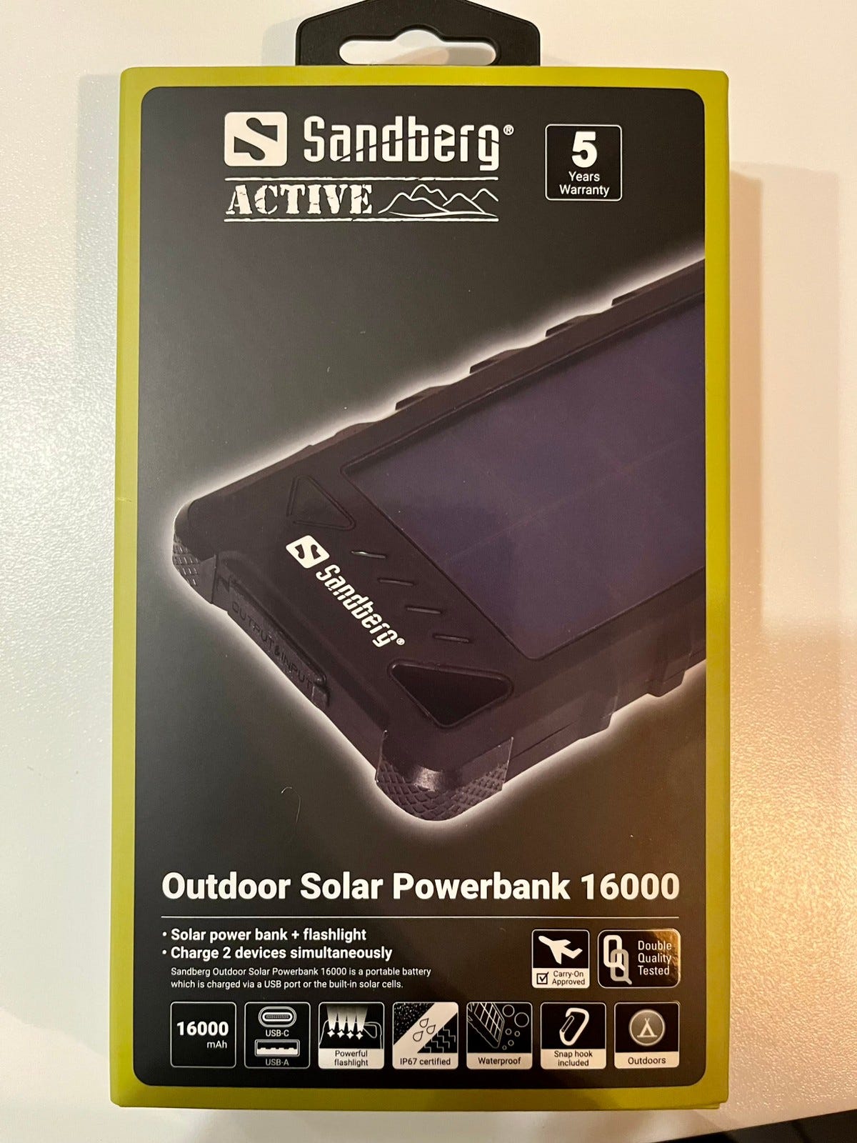 Sandberg Outdoor Solar Powerbank 16 000 | FINN-torget