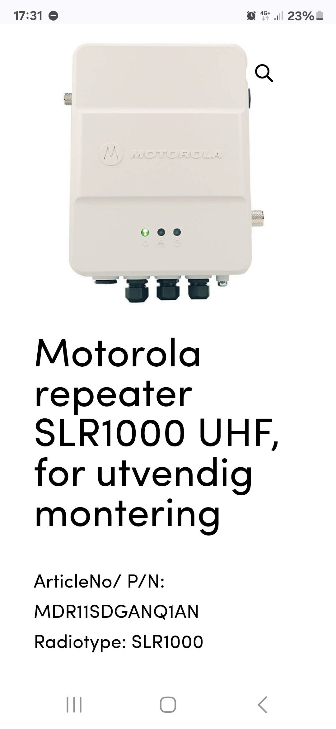 Motorola slr1000 digital repeater selges | FINN-torget