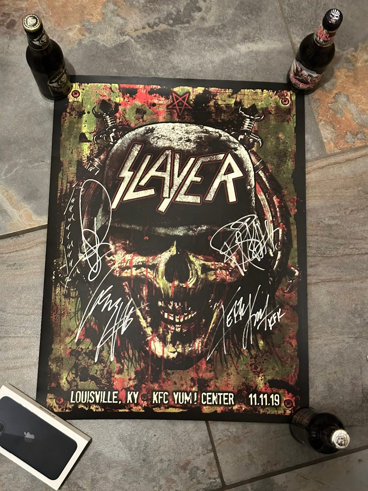 Slayer signert konsert poster. Final Campaign. Julegave? | FINN-torget