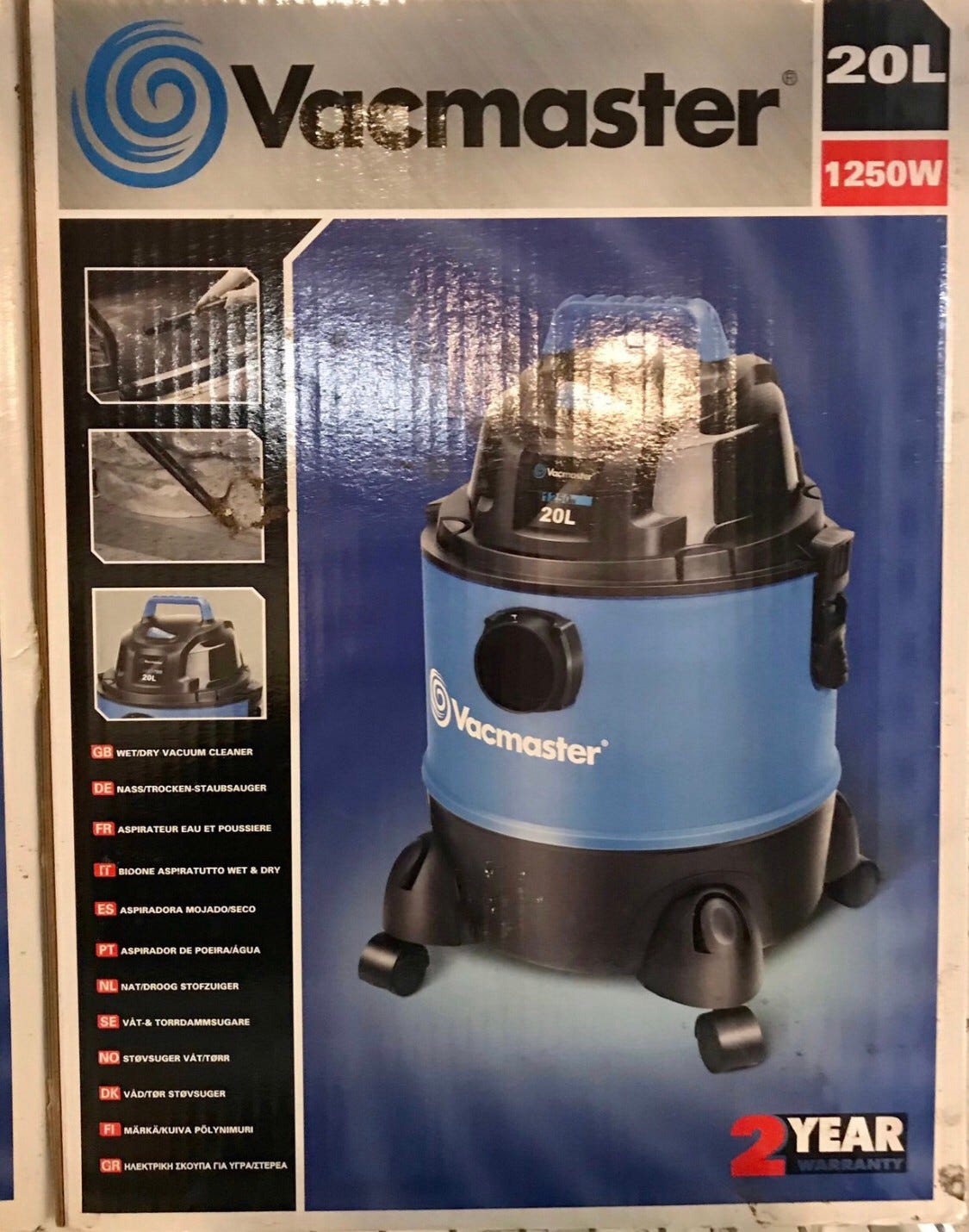 VACMASTER våt/tørr Støvsuger 20L | FINN-torget